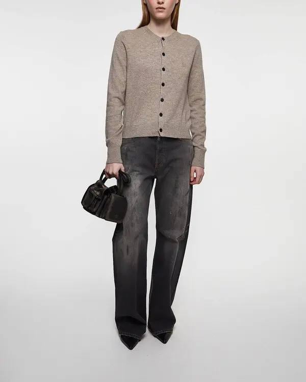 Acne Studios Fitted Yak Wool Cardigan