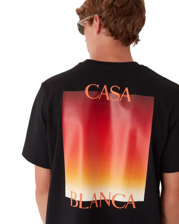 Casablanca Gradient Square Short Sleeve T-shirt - Multicolor