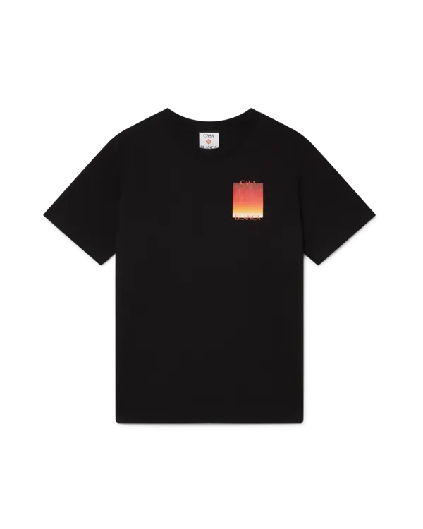 Casablanca Gradient Square Short Sleeve T-shirt - Multicolor