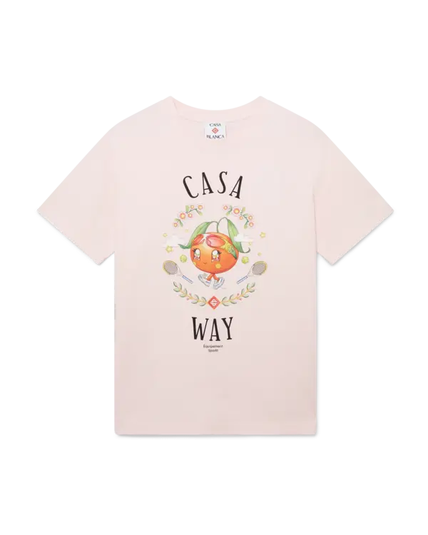 Casablanca Casa Way Mascot Short Sleeve T-shirt - Orange