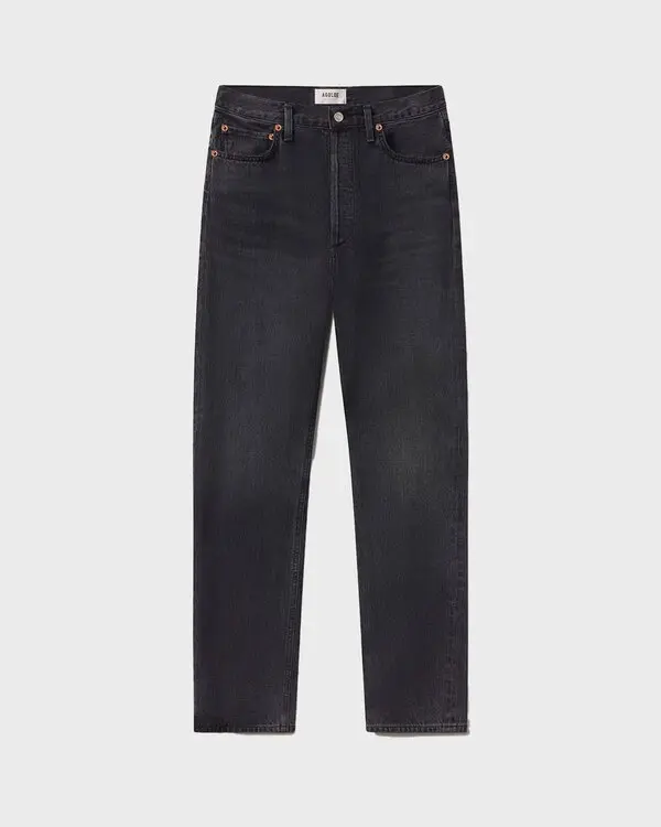 AGOLDE 90's Pinch Waist High Rise Straight Jeans - Denim
