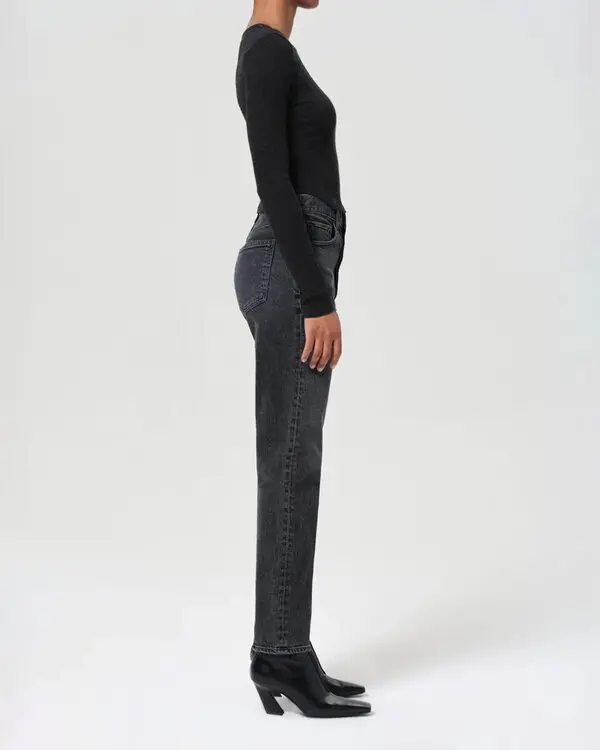 AGOLDE 90's Pinch Waist High Rise Straight Jeans - Denim