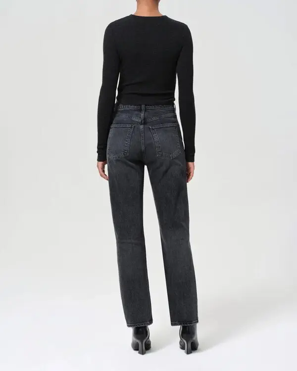 AGOLDE 90's Pinch Waist High Rise Straight Jeans - Denim