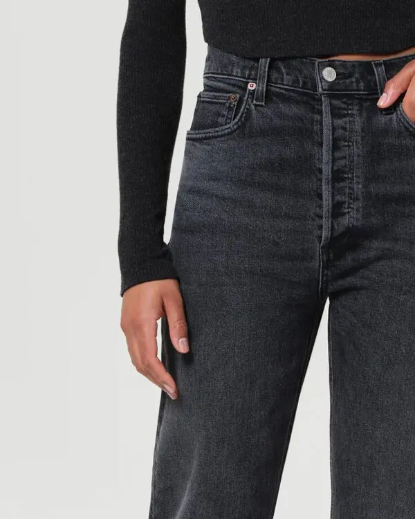 AGOLDE 90's Pinch Waist High Rise Straight Jeans - Denim