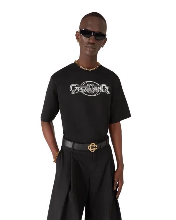 Casablanca Chrome Oversized Short Sleeve T-shirt - Multicolor