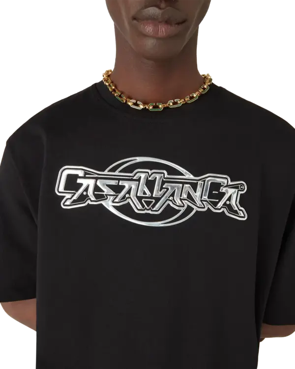 Casablanca Chrome Oversized Short Sleeve T-shirt - Multicolor
