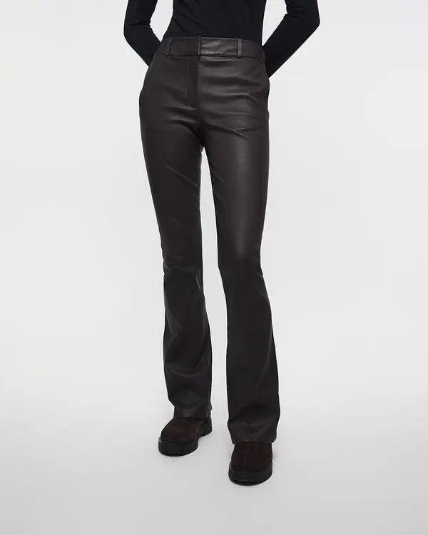 WAKAKUU Stretch Leather Trousers