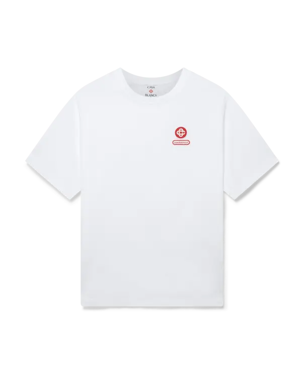 Casablanca Logo Patch Short Sleeve T-shirt - Multicolor