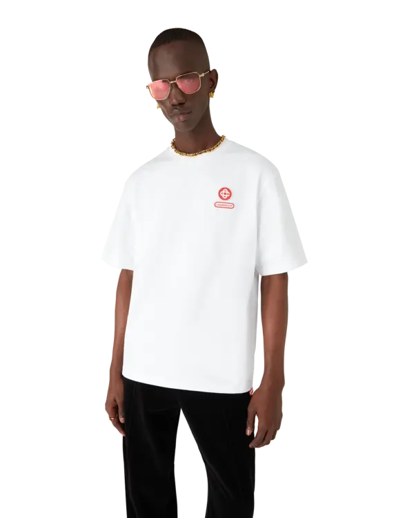 Casablanca Logo Patch Short Sleeve T-shirt