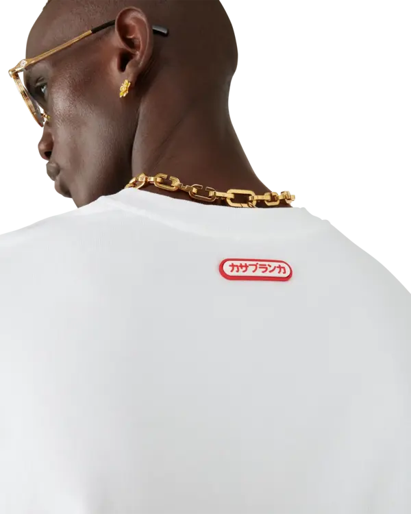 Casablanca Logo Patch Short Sleeve T-shirt