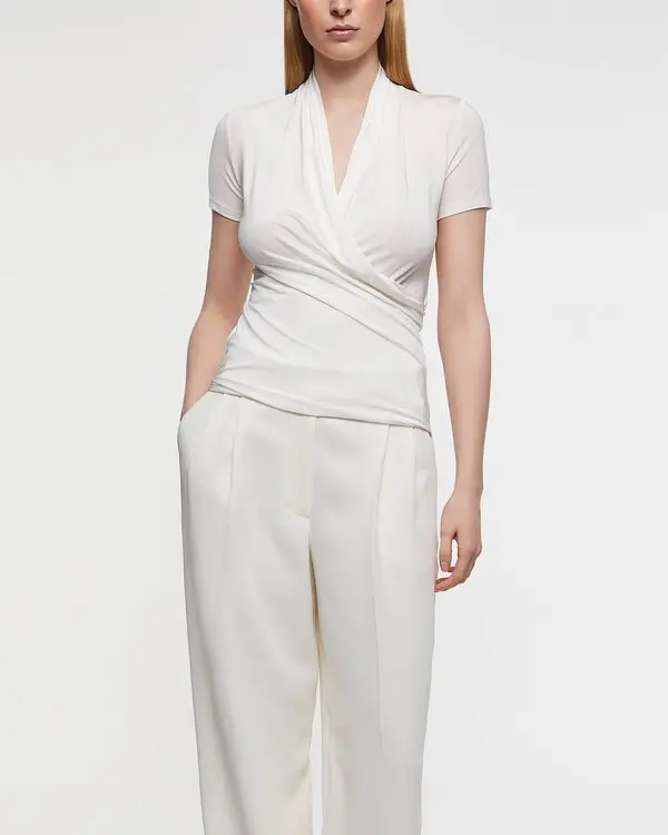 ANDIATA Fifi 2 Wrap Top - Chalk