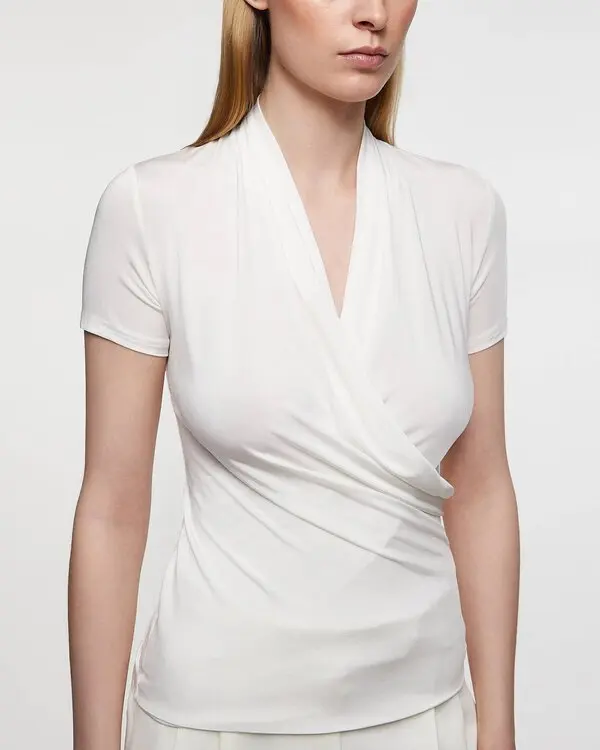 ANDIATA Fifi 2 Wrap Top - Chalk