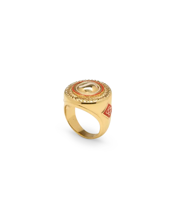 Casablanca Sports Medallion Ring - Multicolor