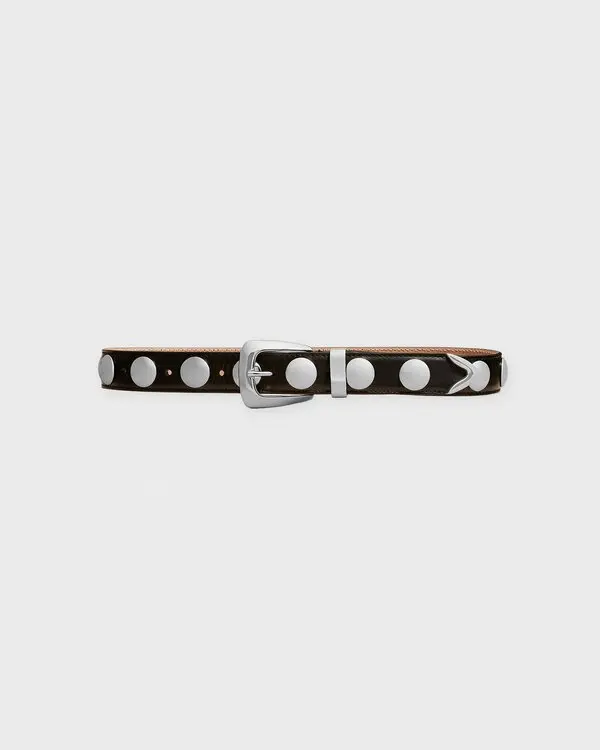 Khaite Benny Studded Belt - Black