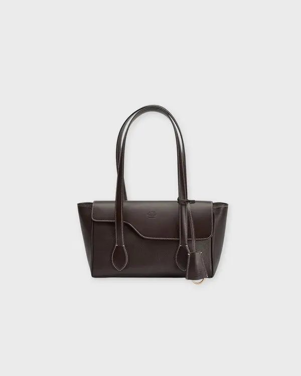 ATP ATELIER Eira Grained Leather Shoulder Bag - Valnöt