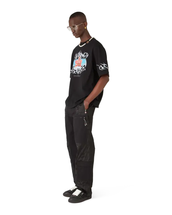 Casablanca Blades Oversized Short Sleeve T-shirt - Red
