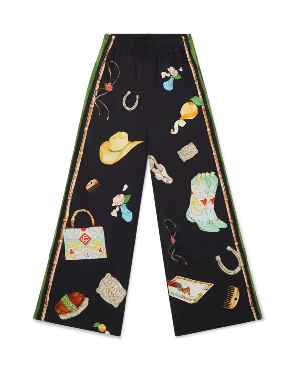 Casablanca L'ecurie Nuit Wide Leg Trousers - Multicolor