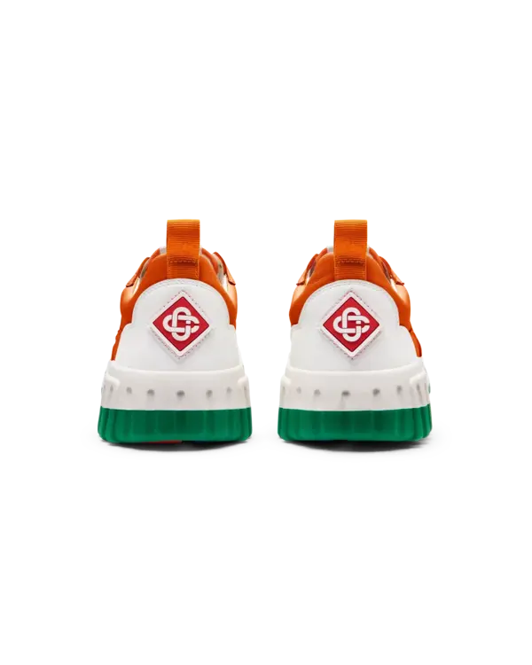 Casablanca Court Sneakers & White - Orange