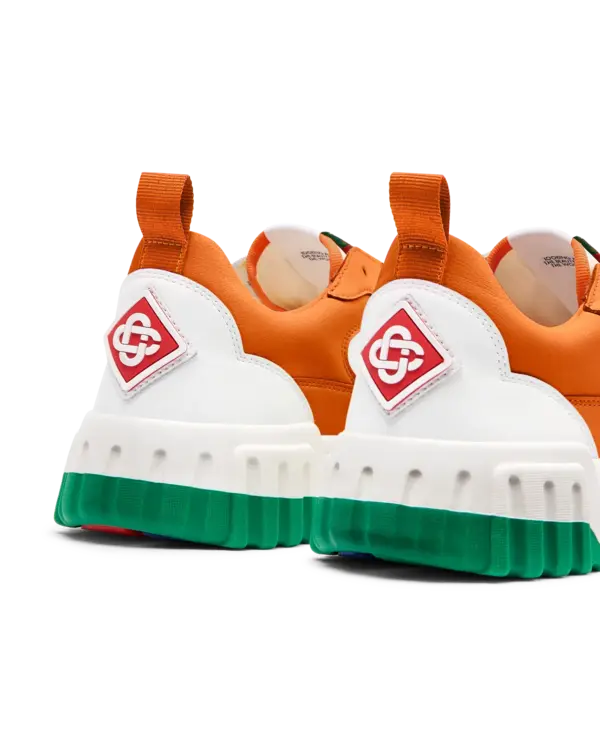 Casablanca Court Sneakers & White - Orange
