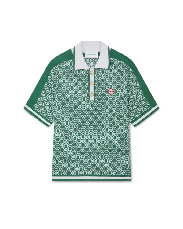 Casablanca Jacquard Polo Shirt - Red