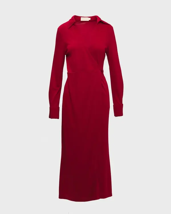 WAKAKUU Maria Wrap Maxi Dress