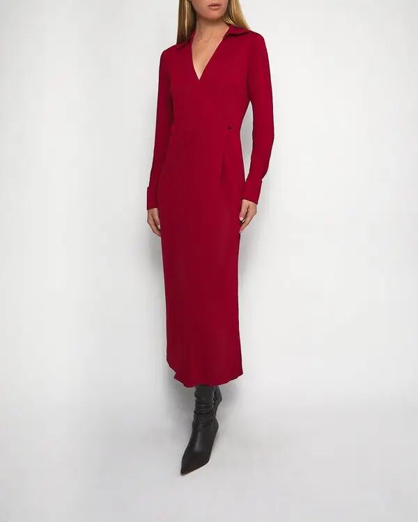 WAKAKUU Maria Wrap Maxi Dress