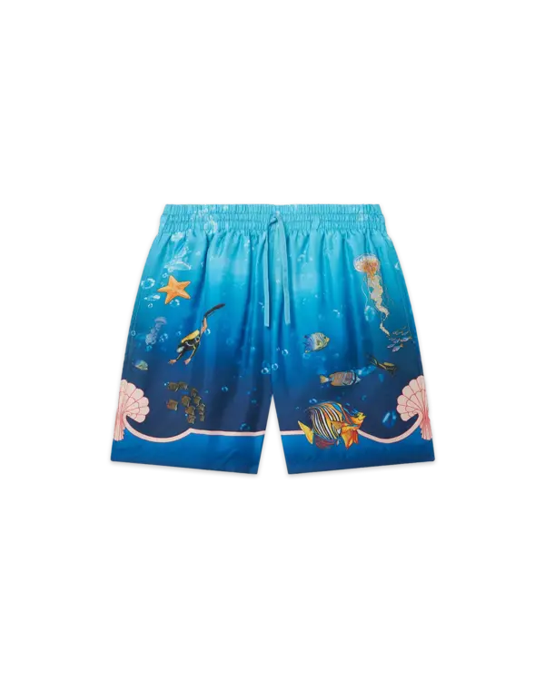 Casablanca Silk Printed Shorts