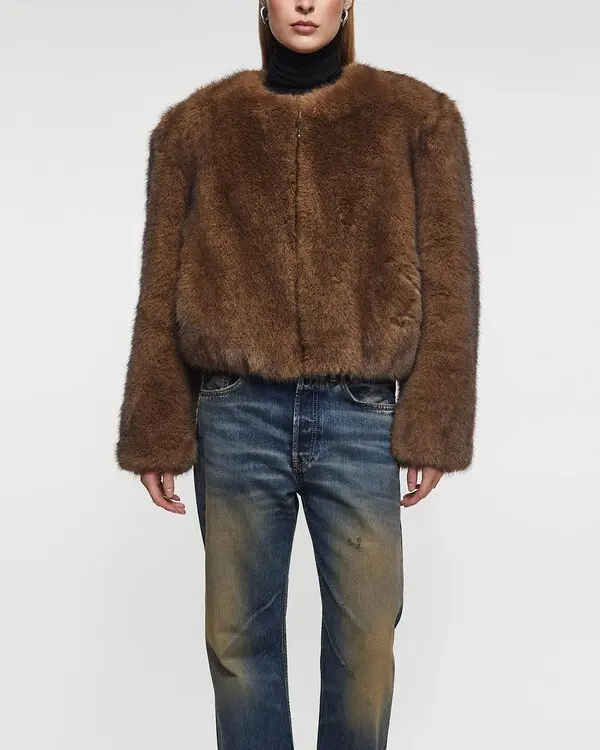STAND STUDIO Karly Faux Fur Jacket
