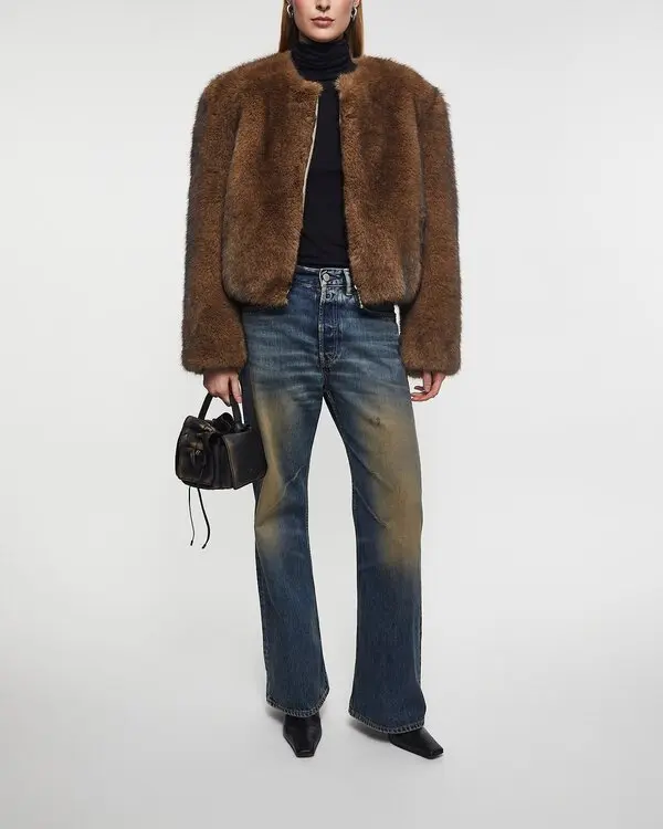 STAND STUDIO Karly Faux Fur Jacket