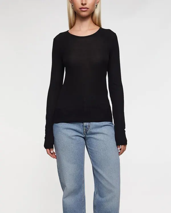 HOUSE OF DAGMAR Lyocell Long Sleeve Top