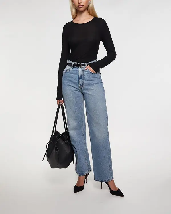 HOUSE OF DAGMAR Lyocell Long Sleeve Top