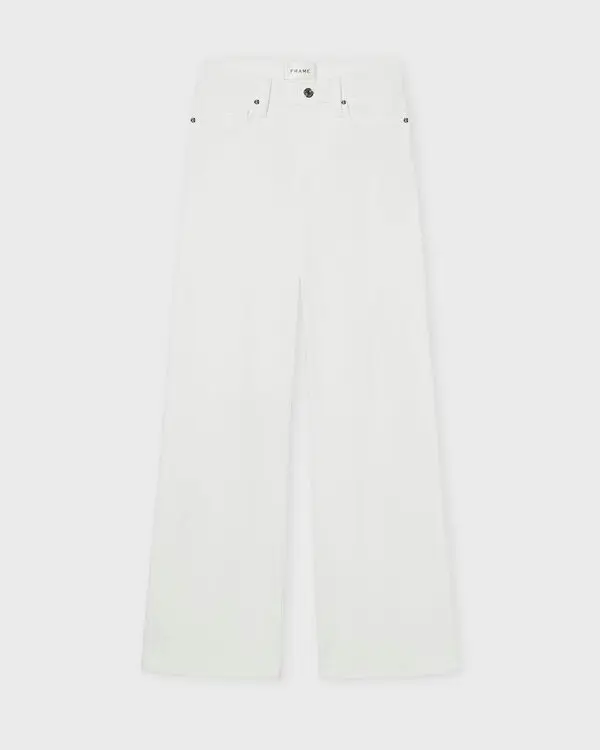 FRAME Le Slim Palazzo Jeans - White