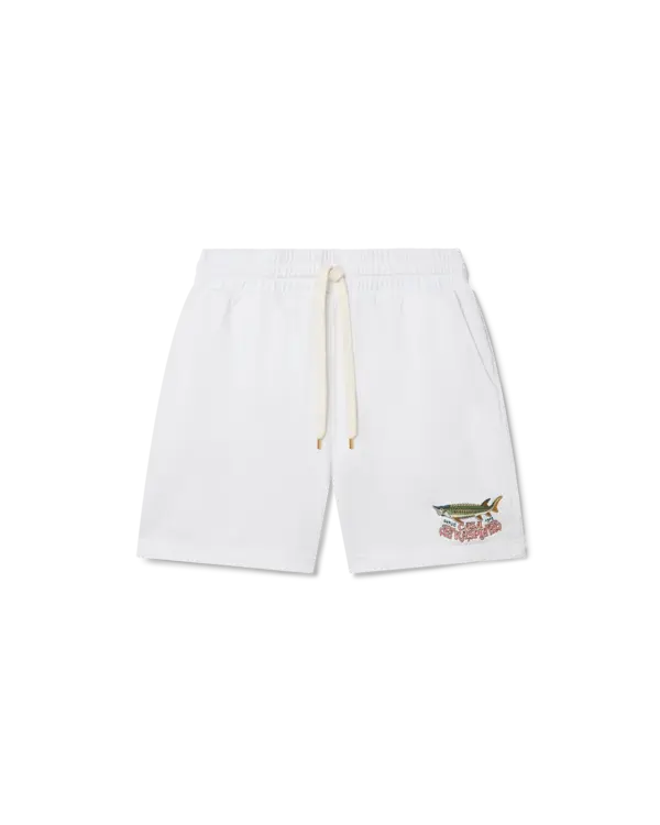 Casablanca Casa Kaspia Sweatshort - White