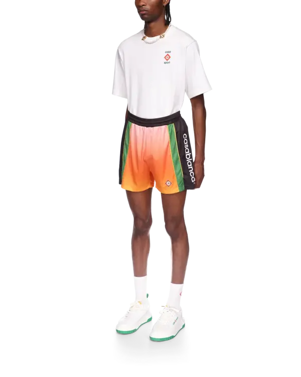 Casablanca Gradient Football Shorts - Multicolor