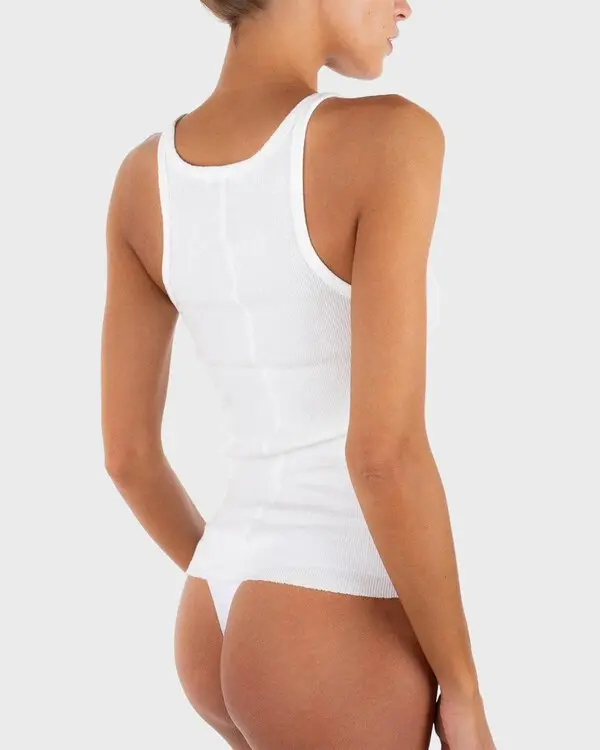 Eterne Rib Tank Top - Ivory