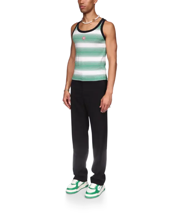 Casablanca Gradient Stripe Ringer Tank Top
