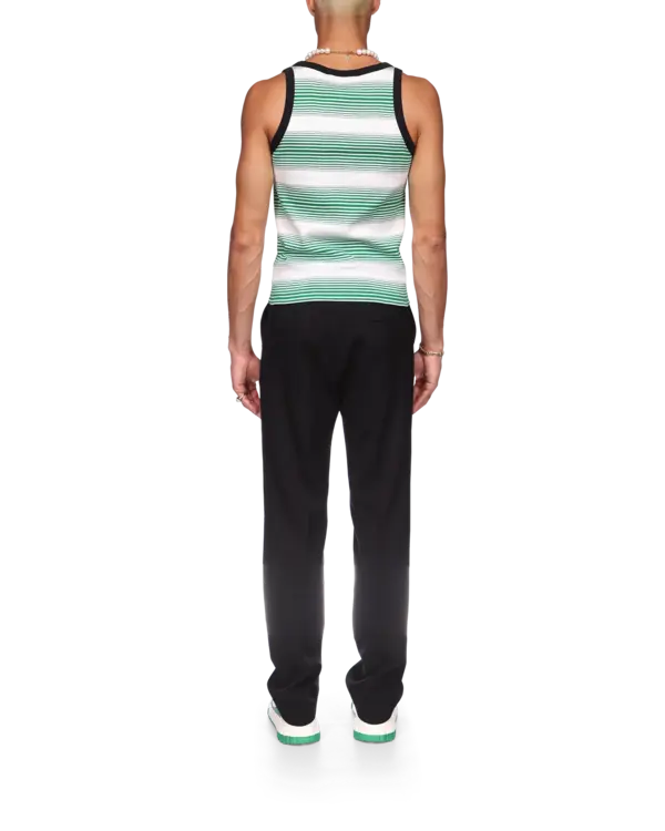 Casablanca Gradient Stripe Ringer Tank Top