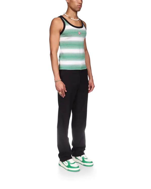 Casablanca Gradient Stripe Ringer Tank Top