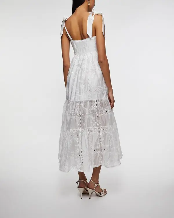 MALINA Adri Embroidered Maxi Dress