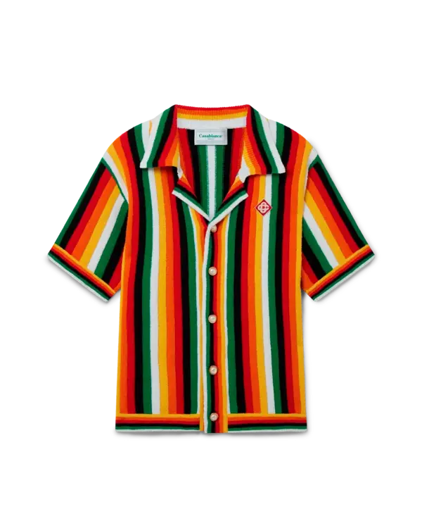 Casablanca Striped Towelling Shirt
