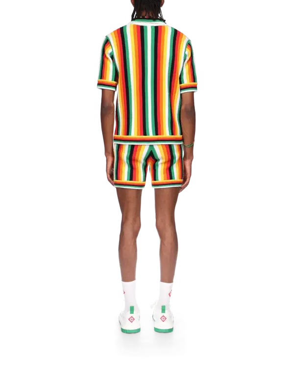 Casablanca Striped Towelling Shirt