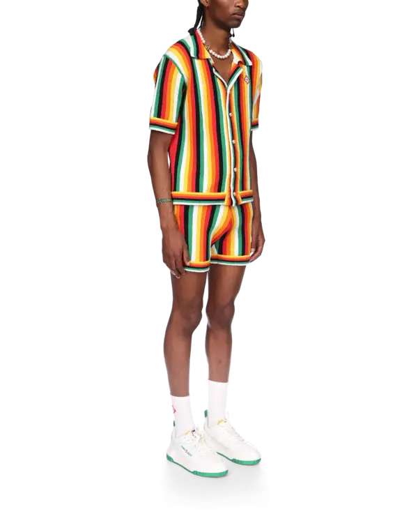 Casablanca Striped Towelling Shirt