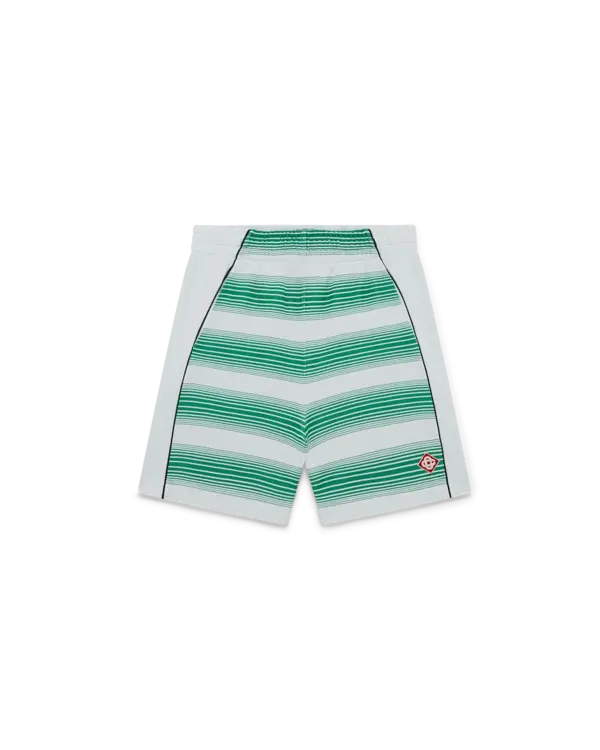 Casablanca Gradient Stripe Sweatshorts - White