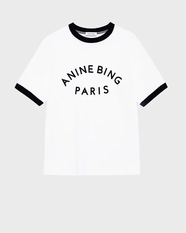 ANINE BING T-shirt Jaylin Paris - Ivory