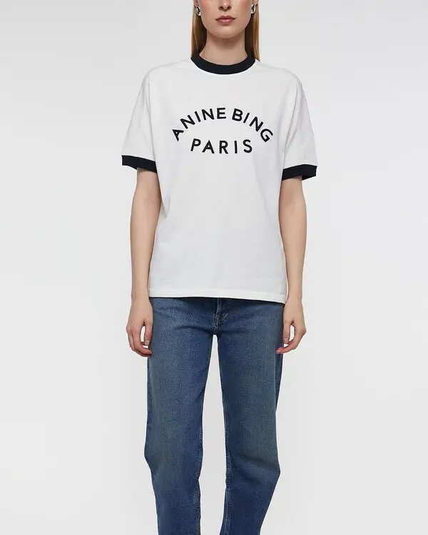 ANINE BING T-shirt Jaylin Paris - Ivory