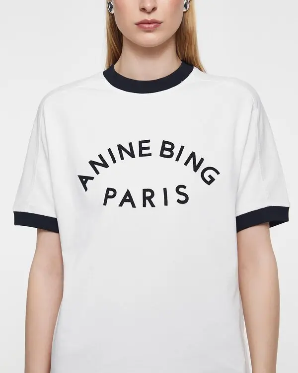 ANINE BING T-shirt Jaylin Paris - Ivory