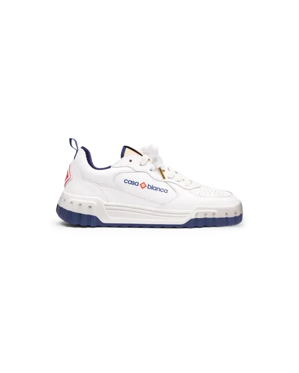 Casablanca Court & Navy Sneaker - White
