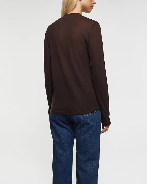 Filippa K Lyocell Cashmere Mock Neck Top