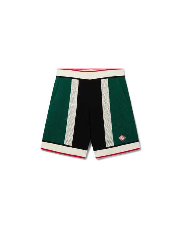 Casablanca Striped Mesh Shorts