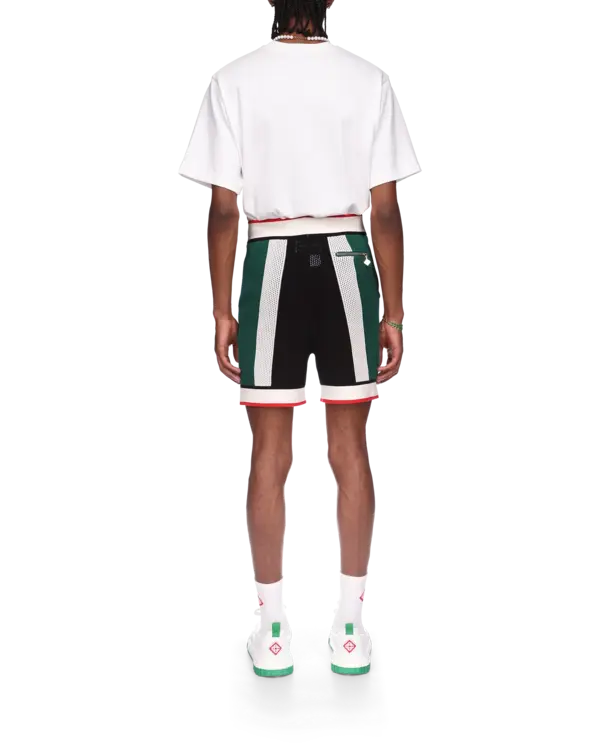 Casablanca Striped Mesh Shorts